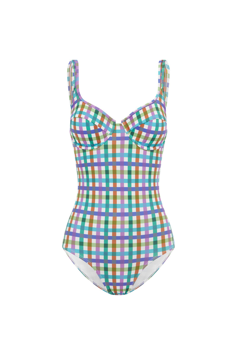 EPHEMERA Atlantis Gingham Balconette One Piece – Ephemera Resort
